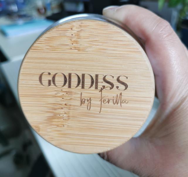 70mm Regular Wide Mouth Canning Jar Lid Natural Bamboo Mason Jar Lid with Straw Hole