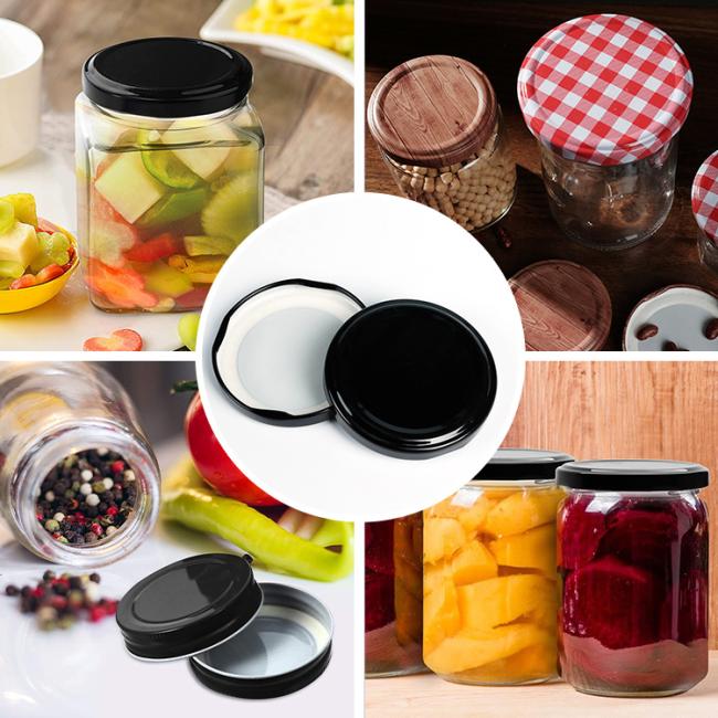 Fashion 66mm 77mm 90mm Glass Milk Bottle Bottle Cap Tinplate Lug Caps
