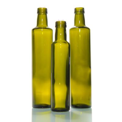 Cina Bottiglia di olio d'oliva verde in vetro Contenitore sfuso 250 ml 1000 ml 1 l in vendita