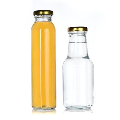 China Bulk Empty Fruit Juice Glass Bottle 12oz 350ml For Beverage for sale