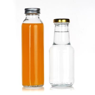 China Bulk Empty Fruit Juice Glass Bottle 12oz 350ml For Beverage for sale