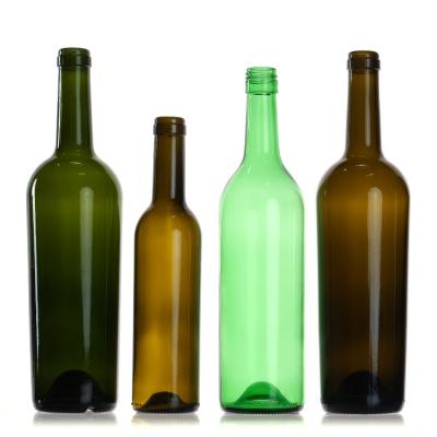 China Bulk druk mond glas wijnfles blauw leeg 375 ml gepersonaliseerd Te koop