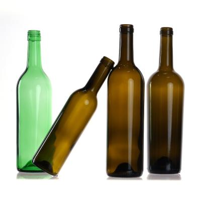China Bulk druk mond glas wijnfles blauw leeg 375 ml gepersonaliseerd Te koop