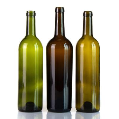 China 750 ml Bordeaux-wijnflessen lichtblauw 375 ml glazen flessen Te koop