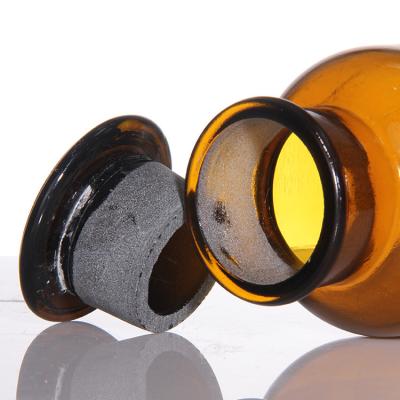 China Duidelijke bruine amber glas flessen voor geneesmiddelen pot 125 ml 250 ml 500 ml 1000 ml Te koop