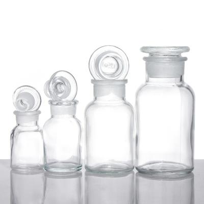 Cina Bottiglie in vetro marrone ambra con reagente per farmacia 125 ml in vendita