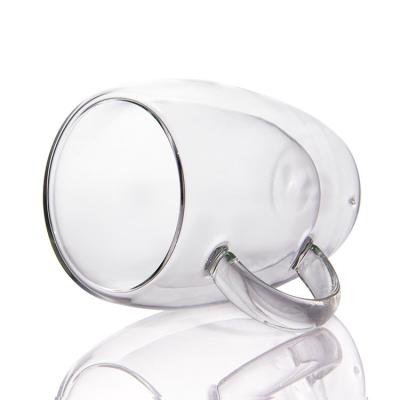 Cina OEM Borosilicato a doppia parete Tazze isolanti di vetro per tè 80 ml in vendita