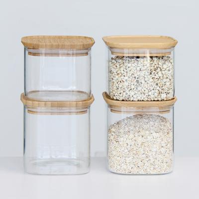 China Copo de café de vidro de alto borosilicato personalizado Jar quadrado com tampa 200ml à venda