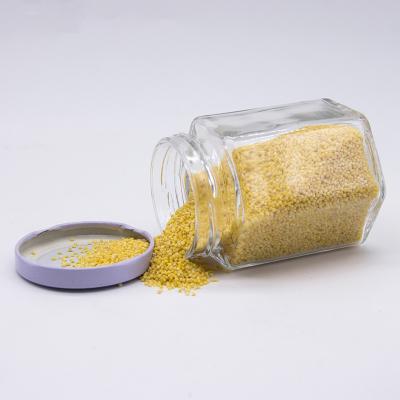 China Jarros de armazenamento de açúcar de vidro com tampa de lata 4 oz logotipo personalizado à venda