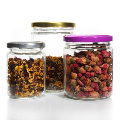 Cina Custom Luxury 100ml 180ml 500ml piccolo vaso di vetro rotondo per il congelamento in vendita