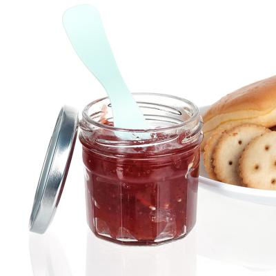 China Groothandel Doorzichtige ronde glazen blikken 50 ml 100 ml 200 ml voedselopslagblikken Te koop