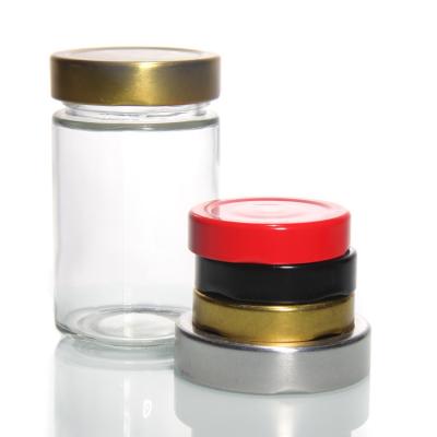 China New Design 20mm 38mm 48mm 63mm Custom Color Metal Jar Lids Metal Lug Cap for Canning Jar for sale