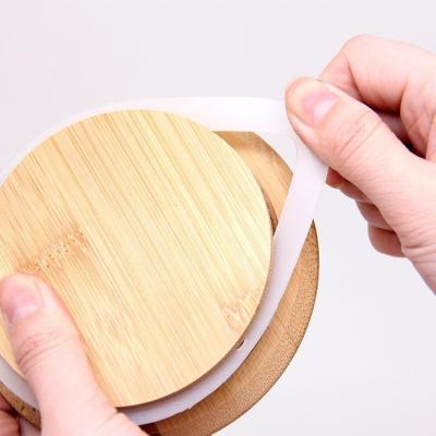 Cina Stoccaggio Materiale originale Bambù Bocca regolare 70mm Vetro Mason Jar Capo di bambù in vendita