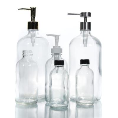 Cina 30ml 50ml 60ml 80ml 100ml Lozione Siero Vetro congelato Bottiglia di olio per il corpo con pompa per la cura della pelle in vendita