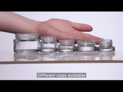 Glascrème potten Cosmetische verpakking Leeg 15ml 20ml 30ml 50ml Amber Clear Glass Skin Body Lotion Creme pot