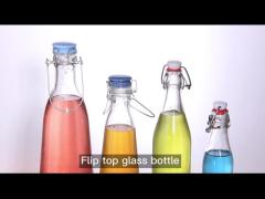 ODM Restaurant 12 oz glazen sapflessen glazen pot met hermetische deksels