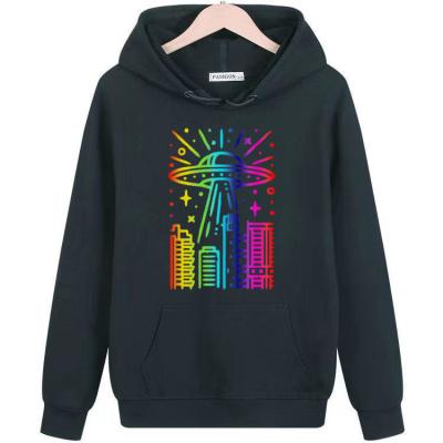 Cina Cotone comodo del tessuto del pullover del cordone di maglie con cappuccio casuali incappucciate spesse della stampa in vendita