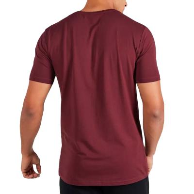 China 95 Katoen 5 Elastane-de Rek Slanke Geschikte T-shirt van T-shirt Fundamentele Lege Duidelijke Mensen Te koop