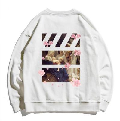 China French Terry Fleece Graphic Crewneck Sweatshirt Men'S Crew Neck Sweatshirt for sale