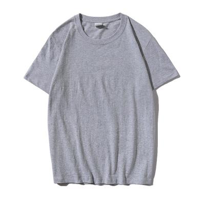 Cina Cotone bianco della maglietta della pianura in bianco della maglietta 100% degli uomini rotondi del collo della breve manica in vendita