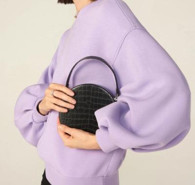 China Vrouwen van het Katoenen van de het Sweatshirt Toevallige Tribune Mengelingsknipsel 260gsm snakken de Overmaatse Grafische de Kraagtruien Koker Te koop