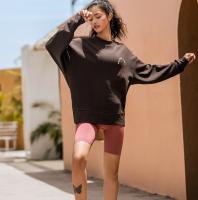 China Crew Neck Plain Pullover Sweatshirt Oversized Solid Long Hoodies for sale