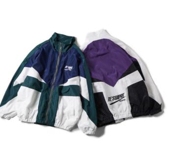 Cina Rivestimento di bombardiere della pista di sport di Autumn Street Color Stitching Women Hip Hop in vendita