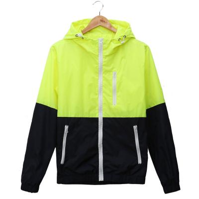 Cina La chiusura lampo incappucciata leggera di colore di contrasto di S di Autumn Jacket Women della primavera casuale degli uomini ' sui rivestimenti Outwear in vendita