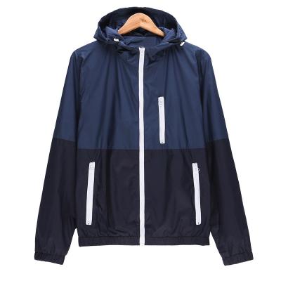 Cina La chiusura lampo incappucciata leggera di colore di contrasto di S di Autumn Jacket Women della primavera casuale degli uomini ' sui rivestimenti Outwear in vendita