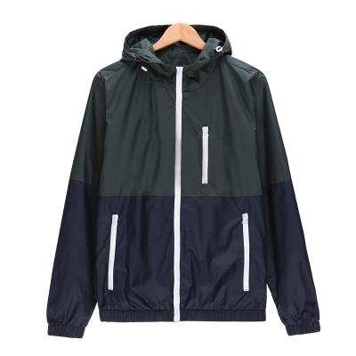 Cina La chiusura lampo incappucciata leggera di colore di contrasto di S di Autumn Jacket Women della primavera casuale degli uomini ' sui rivestimenti Outwear in vendita