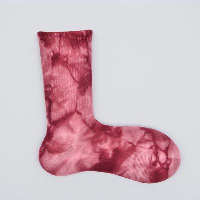 China Custom Soft Cotton Crew Socks Knitted Breathable Colorful for sale