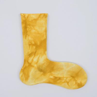 China Custom Soft Cotton Crew Socks Knitted Breathable Colorful for sale