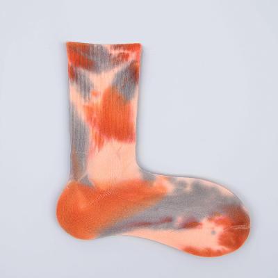 China Custom Soft Cotton Crew Socks Knitted Breathable Colorful for sale