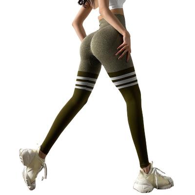 Cina Le ghette senza cuciture delle calzamaglia della palestra dell'alta vita spingono verso l'alto la mutanda corrente di nylon di yoga dell'anca di sport in vendita