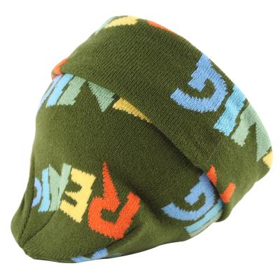 Cina Cranio su ordinazione di inverno acrilico di Ski Beanies And Caps Knitted dell'etichetta tessuto polsino unisex in vendita