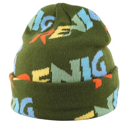 Cina Cranio su ordinazione di inverno acrilico di Ski Beanies And Caps Knitted dell'etichetta tessuto polsino unisex in vendita