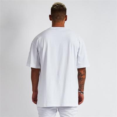 China O Katoenen van de de T-shirtdouane van Halsmensen Lege Losse Dalingsschouder Te koop