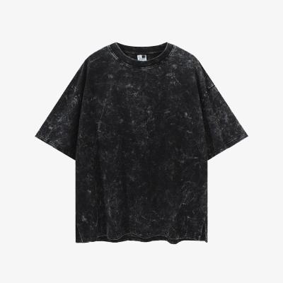 China O Katoenen van de de T-shirtdouane van Halsmensen Lege Losse Dalingsschouder Te koop