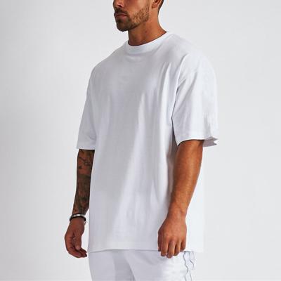 China O Katoenen van de de T-shirtdouane van Halsmensen Lege Losse Dalingsschouder Te koop