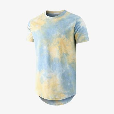 China O Katoenen van de de T-shirtdouane van Halsmensen Lege Losse Dalingsschouder Te koop