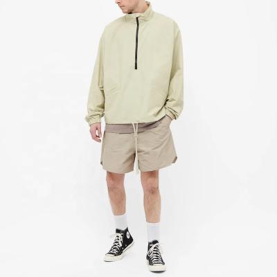 Cina Rivestimento leggero Shell Half Zip Pullover molle della giacca a vento della giacca a vento del collo dell'imbuto in vendita