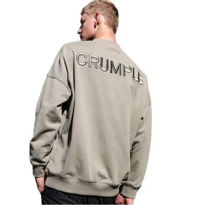 Cina L'abitudine surdimensionata senza fodera del vello 3D delle magliette felpate di Crewneck ha ricamato in vendita