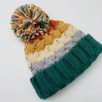 China Mixed Soft Winter Flex Fit Knitted Beanie Hat Polyester Material for sale