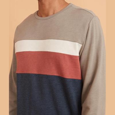 Cina Magliette felpate surdimensionate ricamate su ordinazione Crewneck dello spazio in bianco per la primavera in vendita