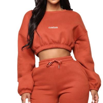 Cina Grinza di grande misura di Terry Fleece Plain Crew Neck del cotone del raccolto francese della maglietta felpata anti in vendita