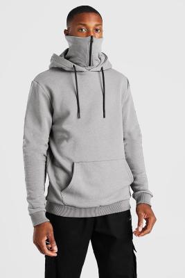 Cina Ricamo di maglie con cappuccio del pullover di Streetwear del cotone dell'OEM 65% con Facemask in vendita