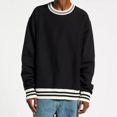 Cina Grinza di grande misura di Terry Fleece Plain Crew Neck del cotone del raccolto francese della maglietta felpata anti in vendita