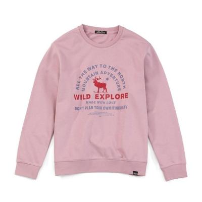 Cina Manica lunga unisex Jumper Pullover di squadra del tessuto del vello della maglietta felpata normale del collo in vendita