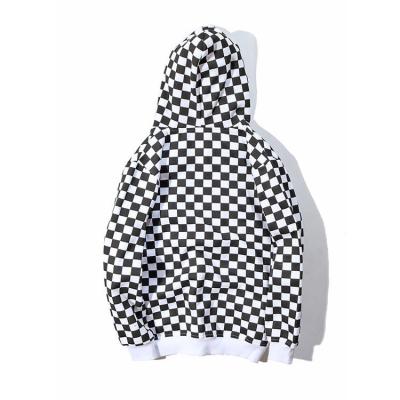 Cina Maglie con cappuccio del maglione del pullover di sublimazione del plaid degli uomini con serigrafia in vendita