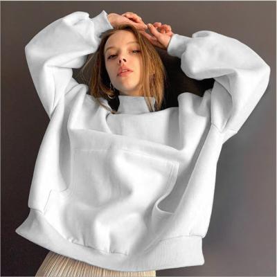 Cina Le donne impresse di Crewneck soppressione la manica piena delle magliette felpate surdimensionate in vendita